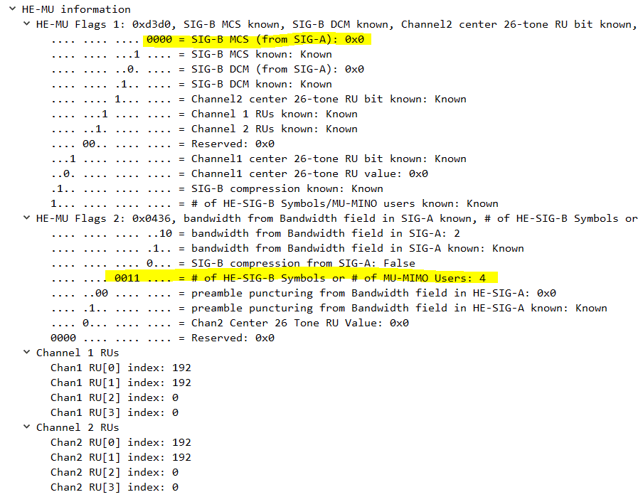 Exploring the 802.11ax Preamble in Wireshark – Gjermund Raaen